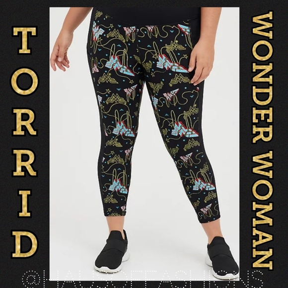 torrid | Pants & Jumpsuits | Torrid Wonder Woman Dc Comics Performance ...